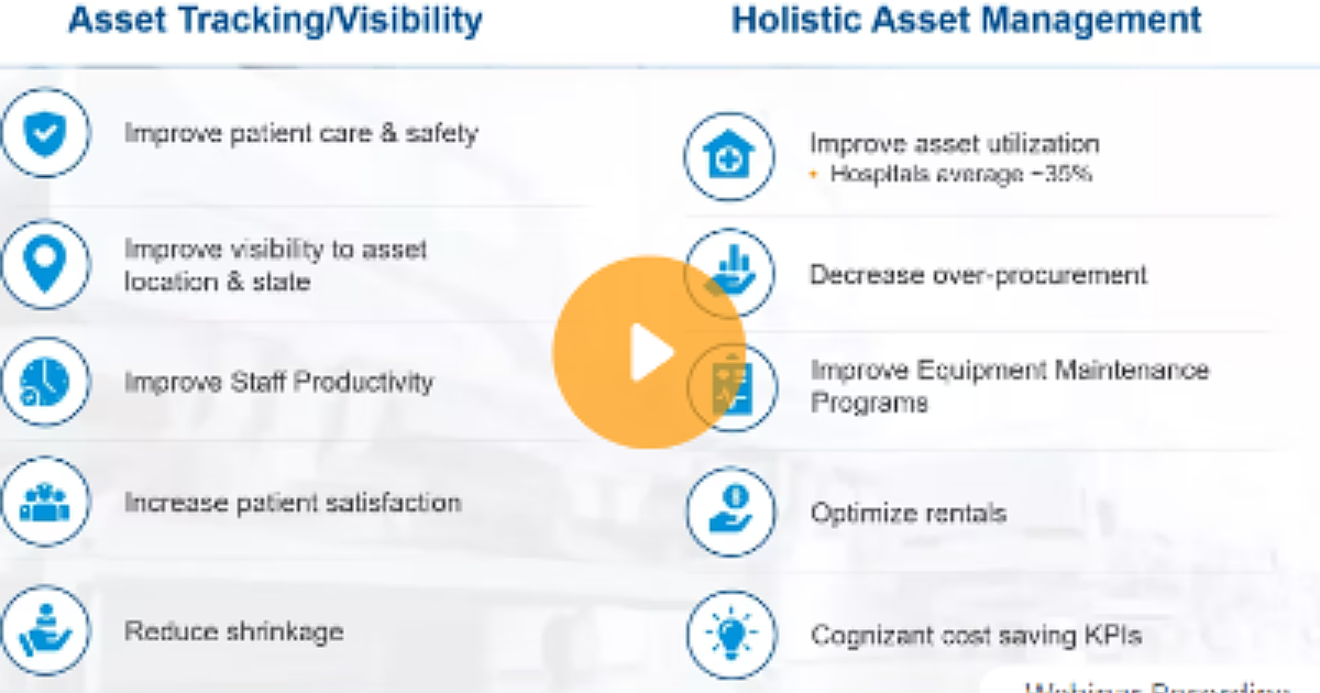 Webinar Request - Asset Tracking and Management in Healthcare